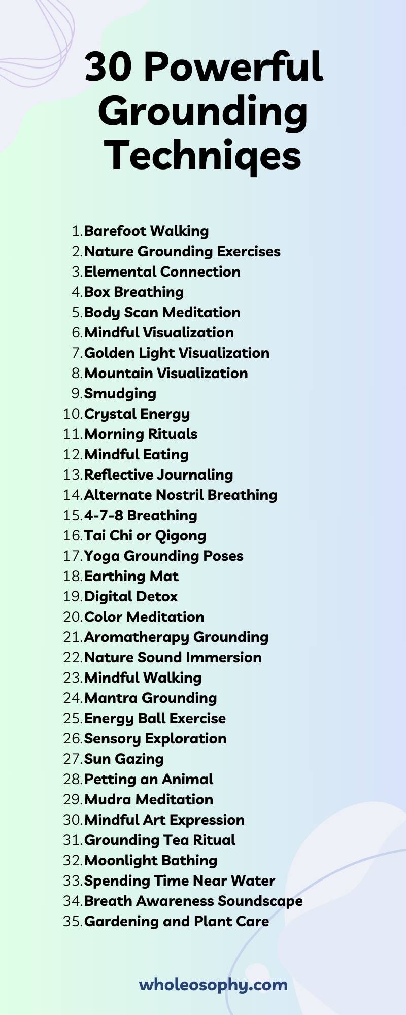 35 Powerful Grounding Techniques You Need To Know · Wholeosophy